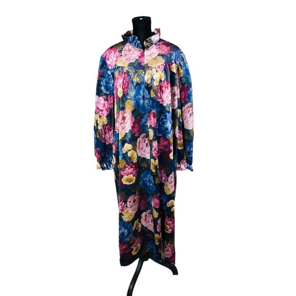 Adonna | Intimates & Sleepwear | Vintage Adonna Velvet Floral House ...